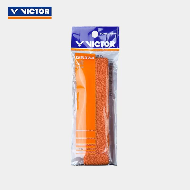 VICTOR Victory Бадминтонская лента для хвата, впитывающая пот, анти-скользящая, тонкая, махровая, оранжевая, GR334