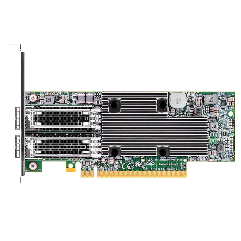 Сетевая карта Broadcom BCM957508-P2100G, 2 порта QSFP56 100 Гбит/с, PCIe 4.0 x16, iSCSI BCM957508-P2100G