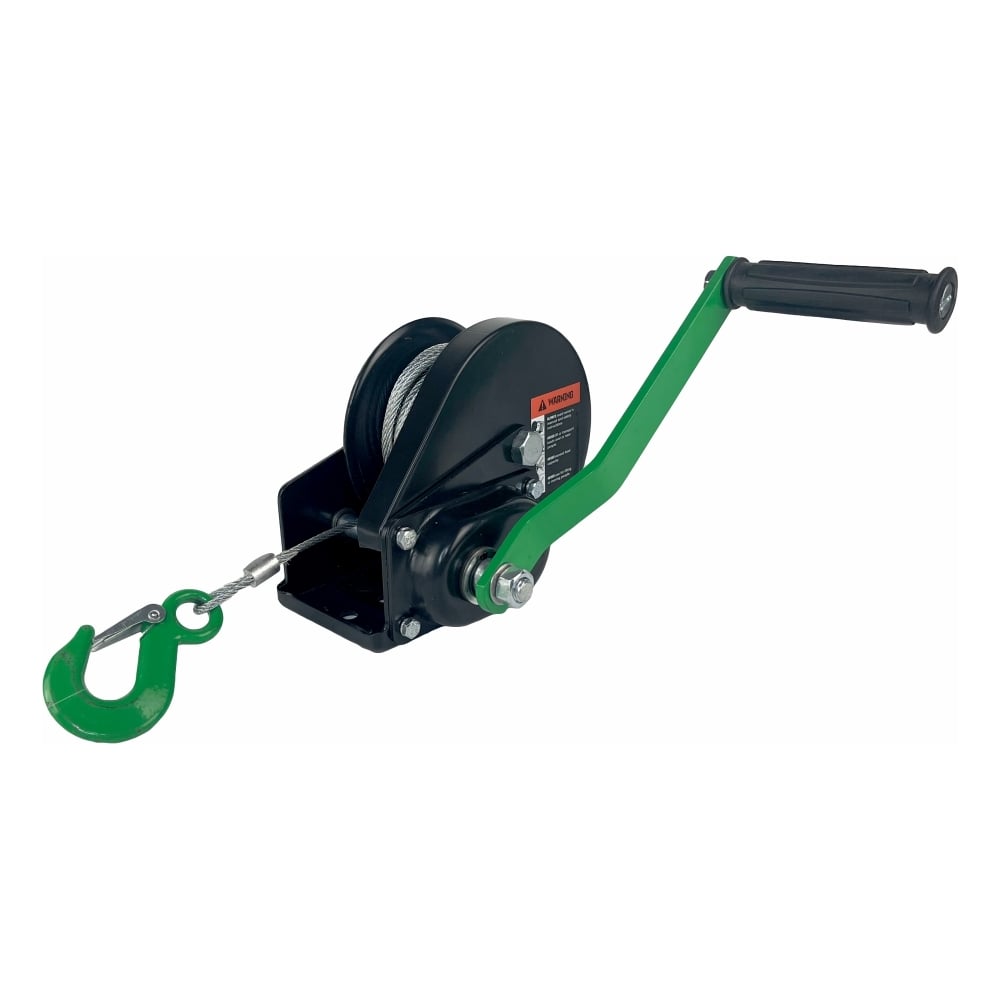 Лебедка ручная барабанная с тормозом HITCH HWB 500 кг канат 10 м SZ073180