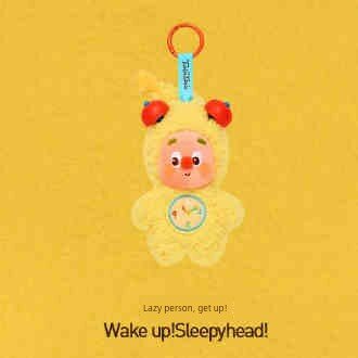 POPMART Twinkle 123! Star People Плюшевый подвеска Ленивый жук проснулся Подтвержденная деталь