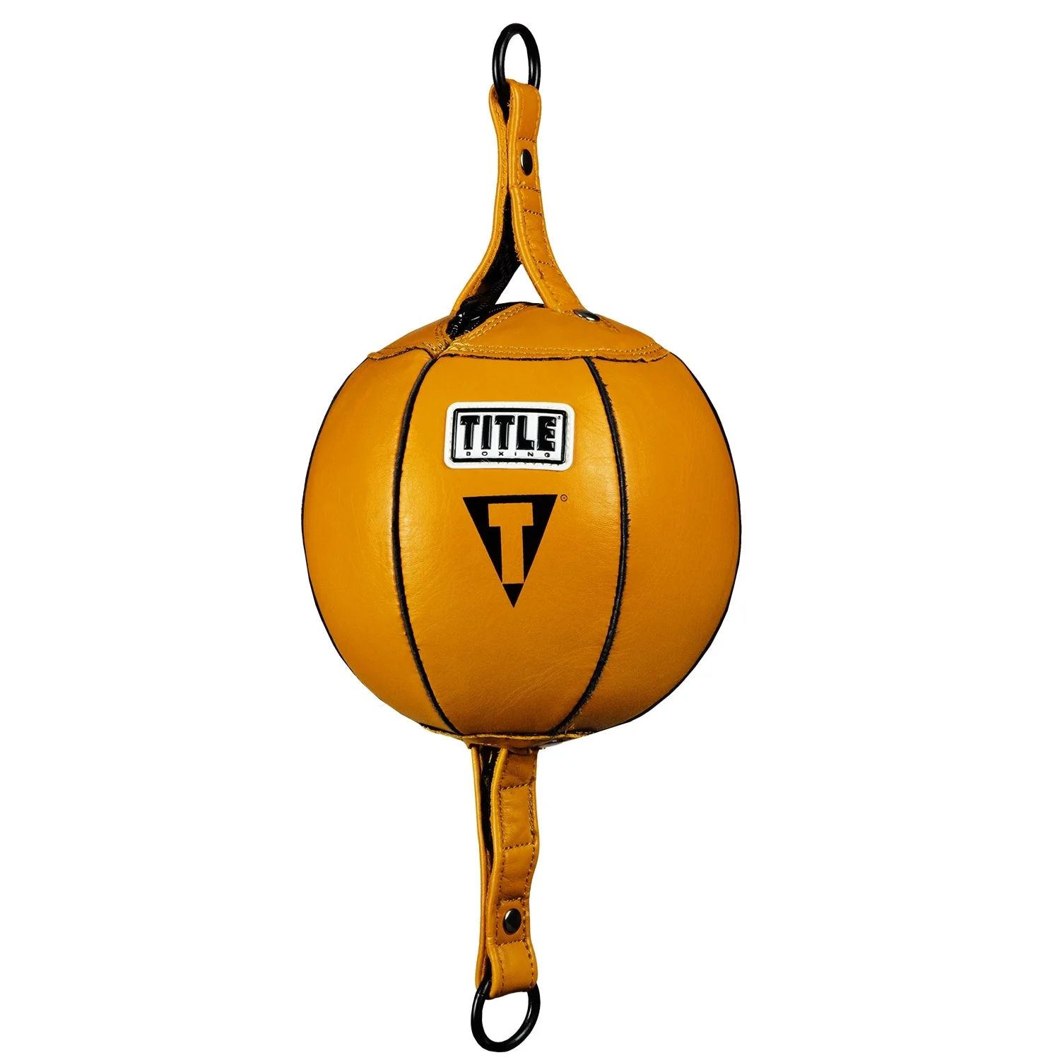 Груша пневматическая на растяжках TITLE Boxing Double End Bag, желтая