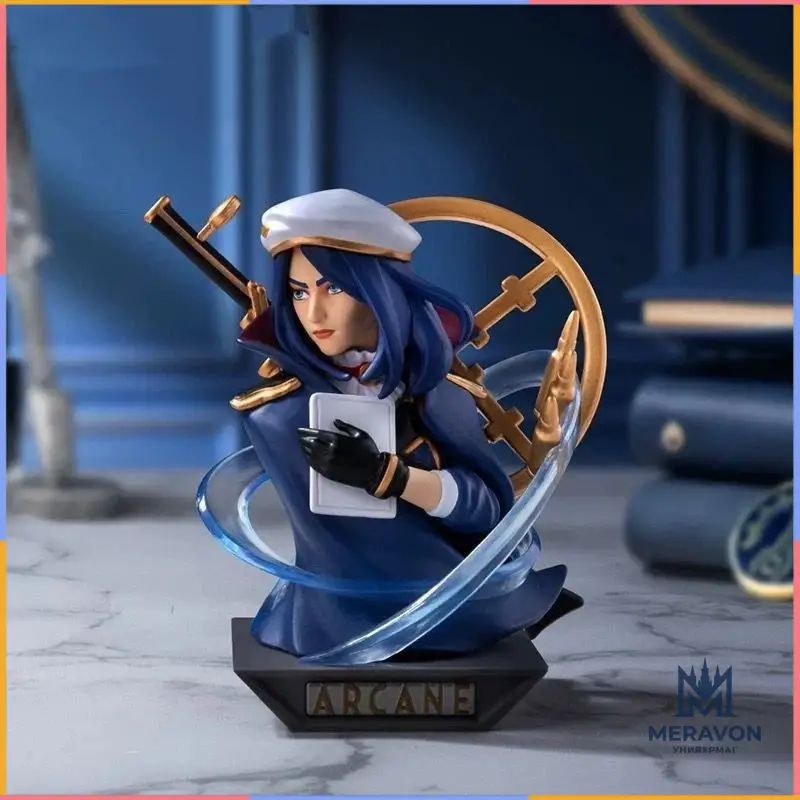 Коллекционная фигурка League of Legends Кейтлин, подставка с логотипом Arcane