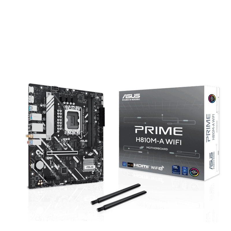 Материнская плата ASUS PRIME H810M-A WIFI, LGA1851, Intel H810, mATX, DDR5 90MB1KJ0-M0EAY0