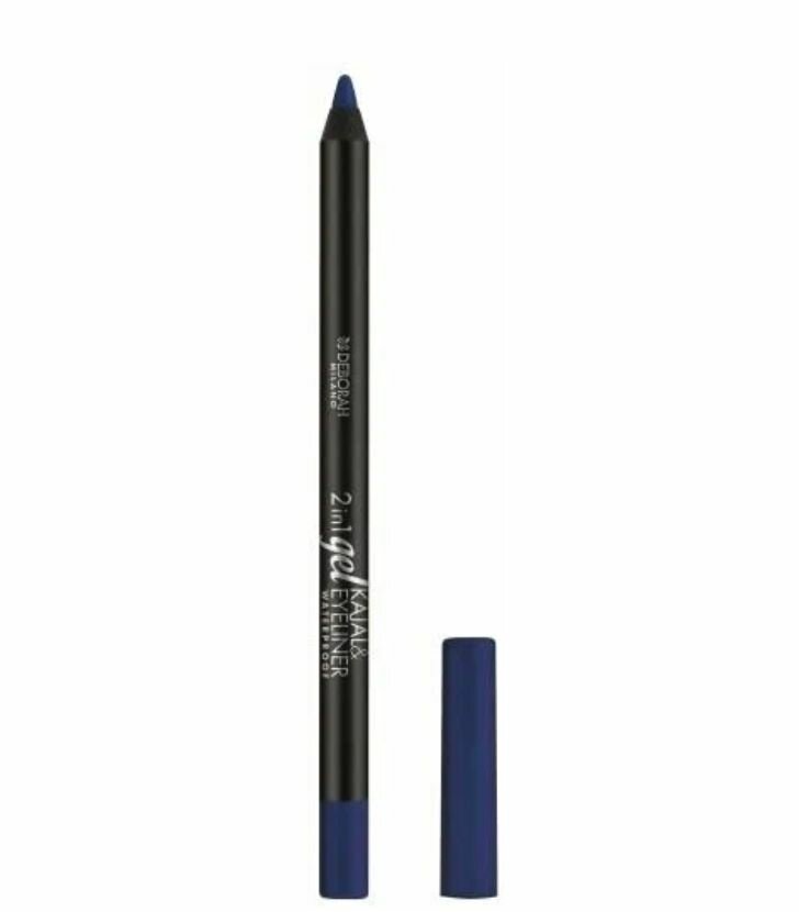 Карандаш для век гелевый 2 in 1, Deborah Milano, Gel Kajal & Eyeliner Pencil, тон 09 глубокий голубой, 1.4 г