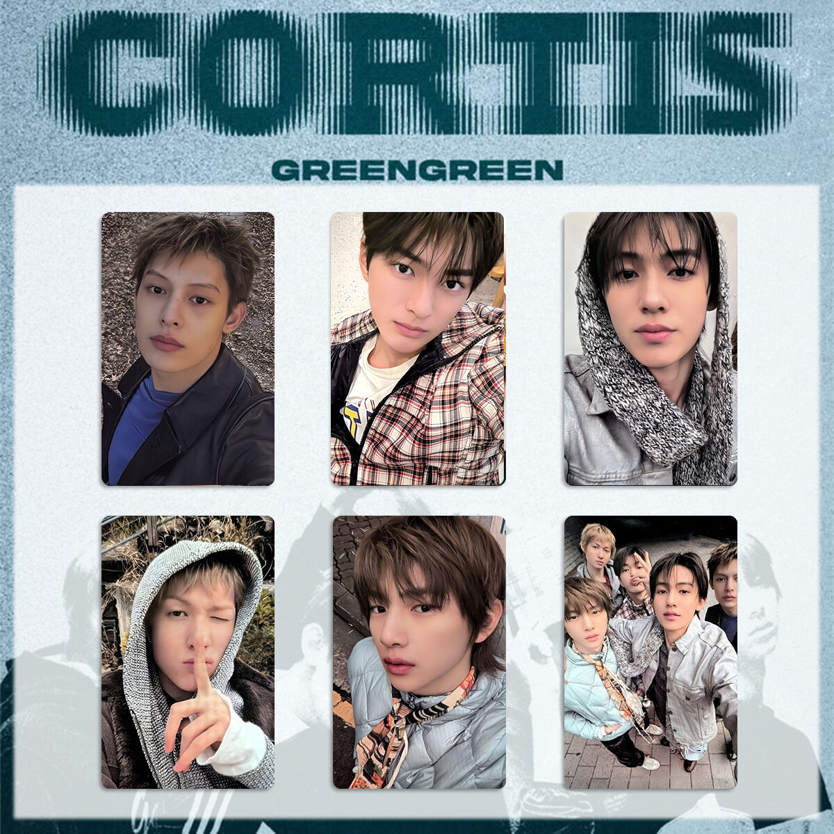 CORTIS GREENGREEN Альбом Фотодополнительная Карточка Специальная Карточка Счастливая Карта Vinyl Версия