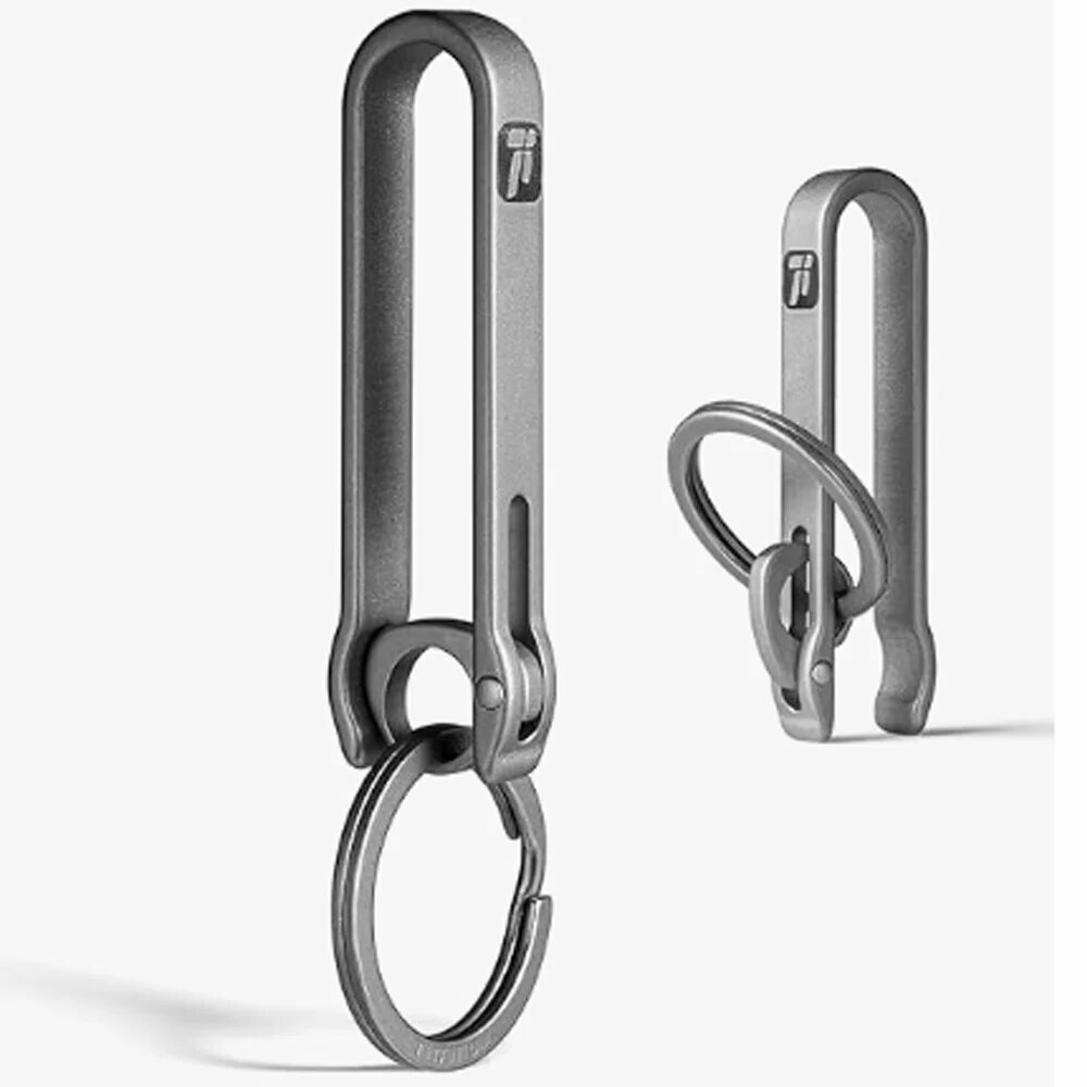 TISUR Титановый зажим для ключей, серый с O-ring