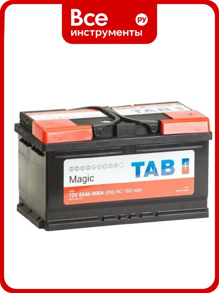 Аккумуляторная батарея TAB Magic 6СТ-85.0 низкий 189085