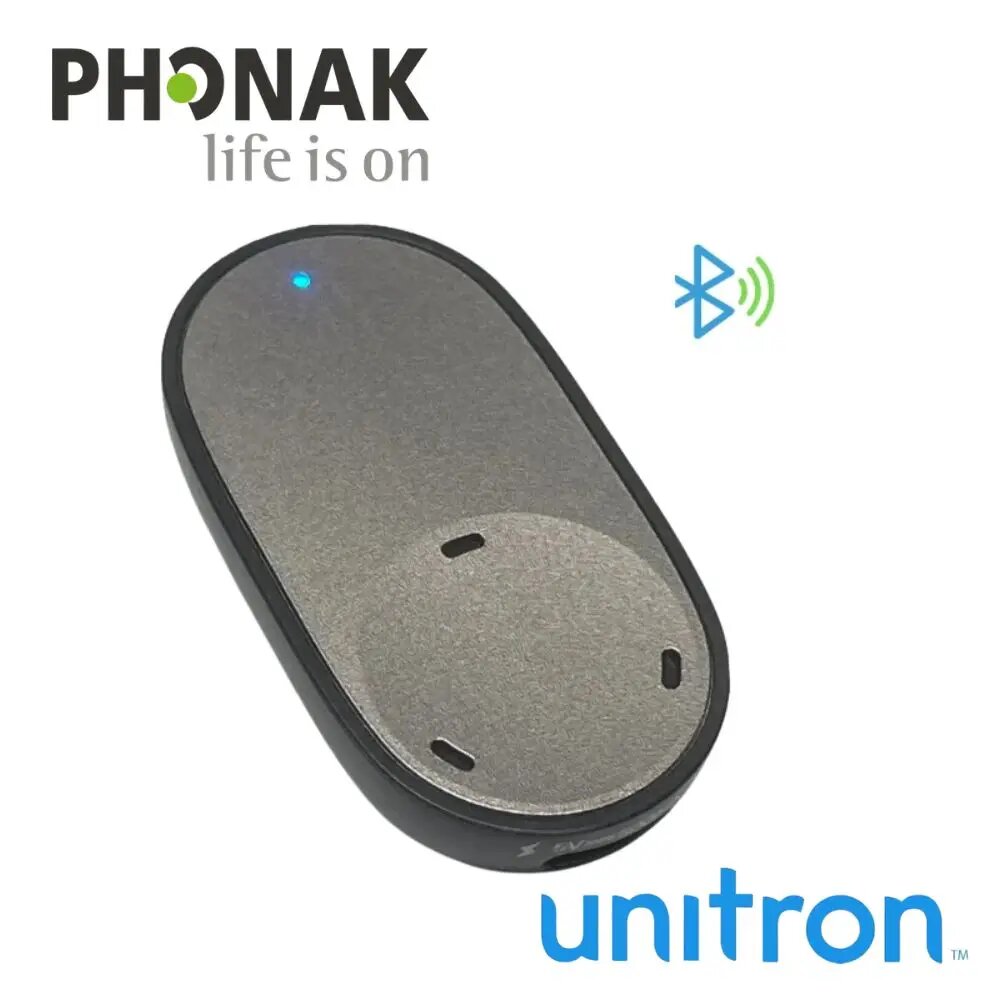Беспроводной микрофон Phonak Unitron Partner Mic, совместимый с слуховым аппаратом Phonak, для индивидуальных разговоров, аксессуары