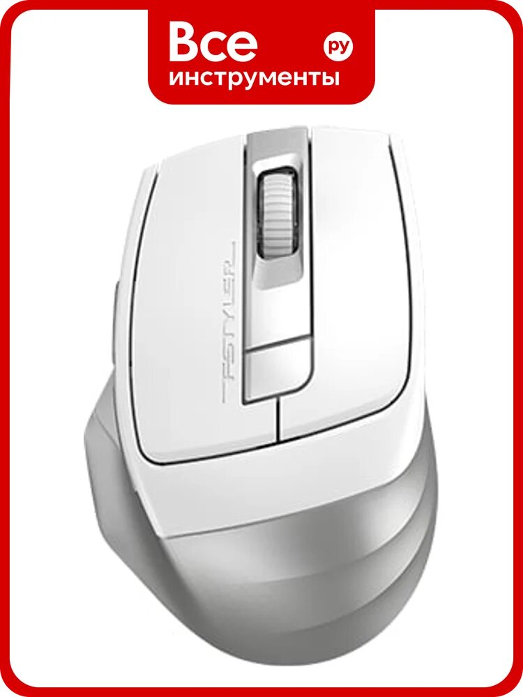 Мышь A4TECH Fstyler FB35C белый оптическая 2000dpi беспроводная BT/Radio USB 6but (FB35C ICY WHITE) 1583840