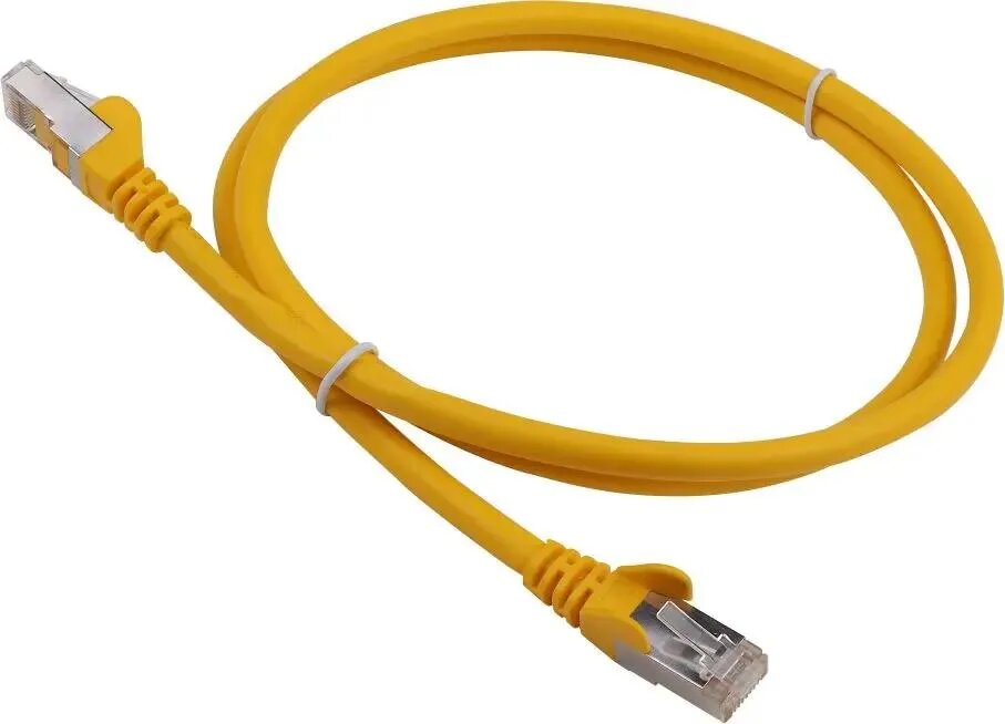 Патч-корд LanMaster вилка RJ-45, вилка RJ-45, кат.6A, LSZH, 1м, желтый