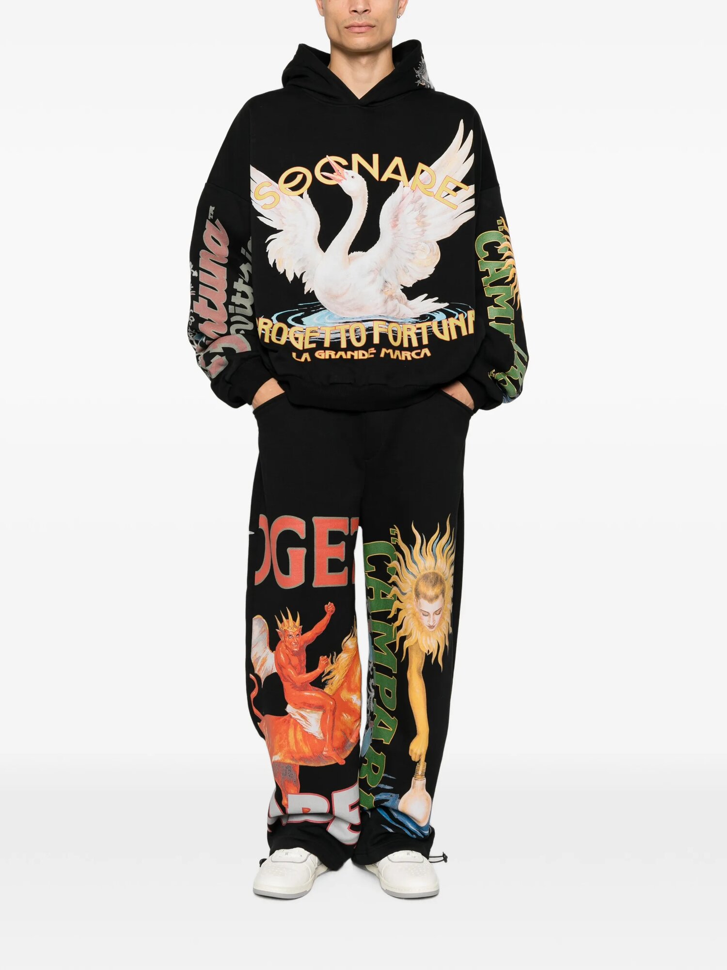 Брюки Graphic-print track pants