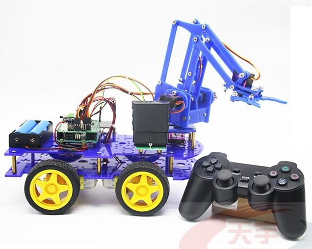 Платформа 4WD с манипулятором и джойстиком
