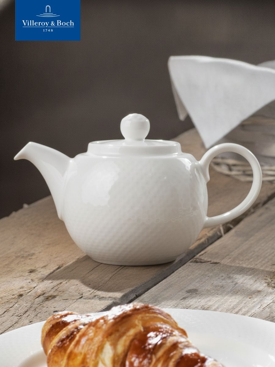 Чайник с крышкой 400 мл, 18х10,5 см, Easy White, Villeroy & Boch, Премиум-Фарфор