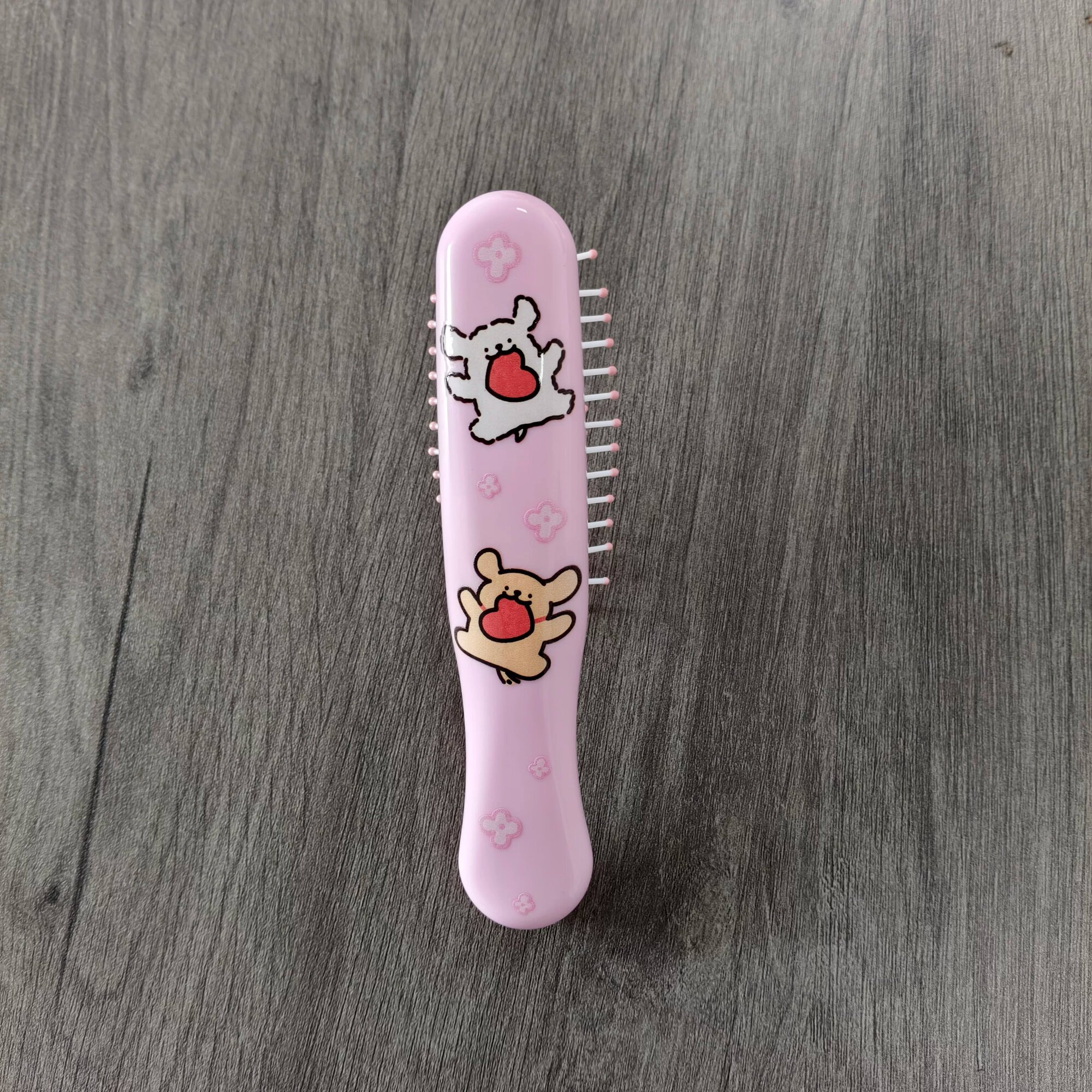 Расческа MINISO Line Art Dog Slim Mini Airbag: милая мультяшная портативная расческа для домашнего использования.