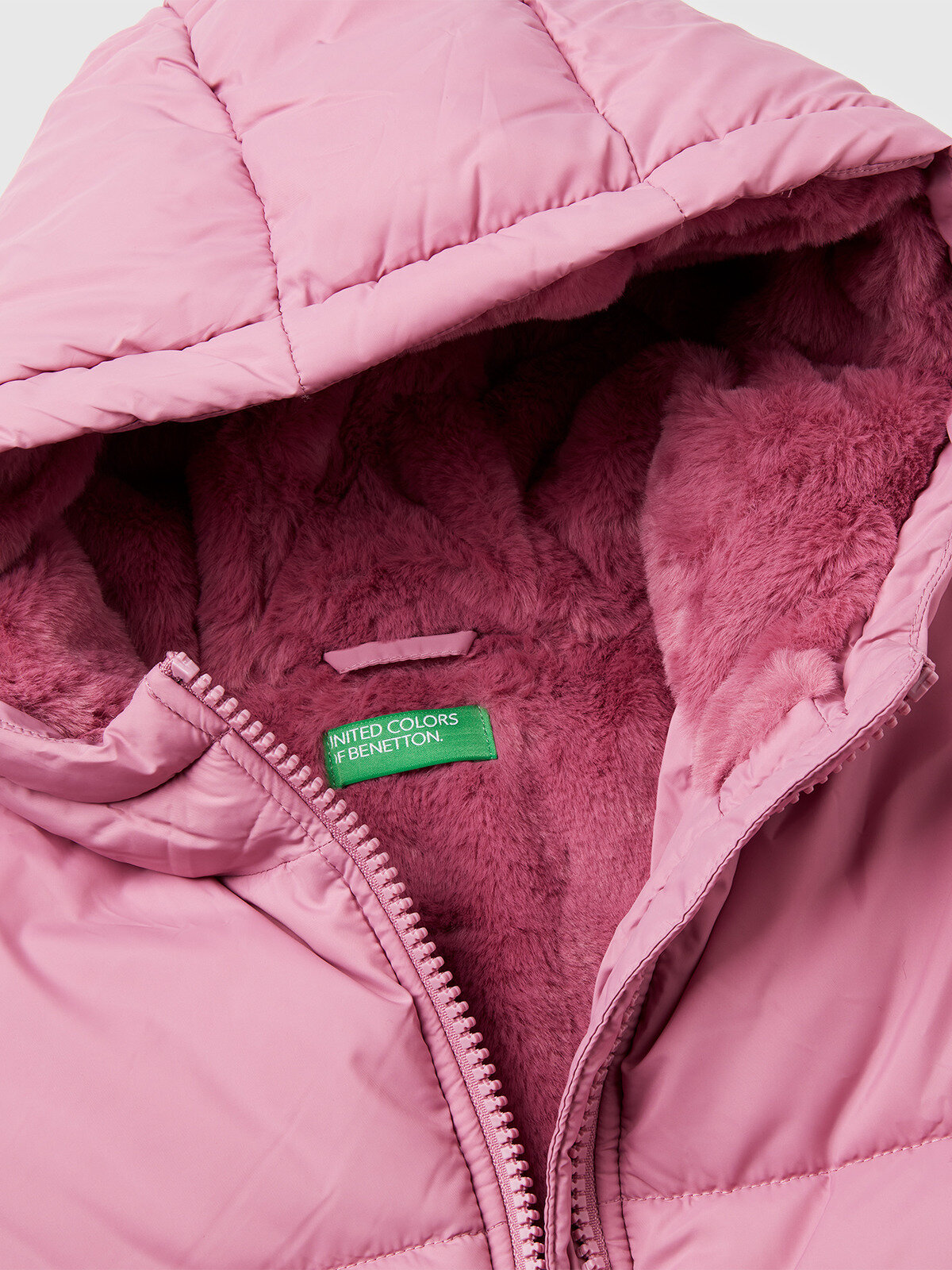 Куртка UNITED COLORS OF BENETTON, размер L, розовый — фото 1