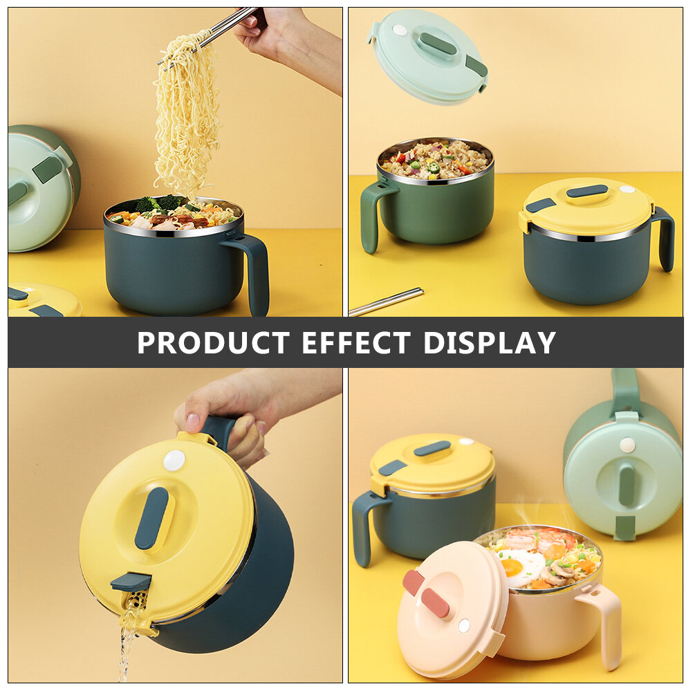 Кастрюля Для Лапши С Крышкой Из Нержавеющей Стали Подходит Для Мытья В Посудомоечной Машине 13X13X11Cm