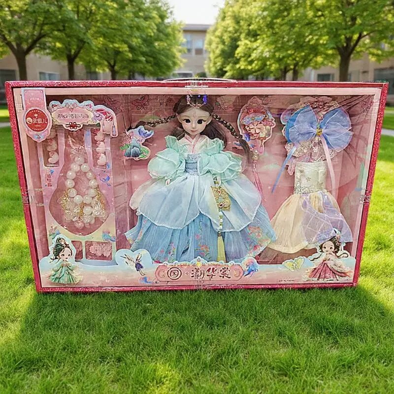 Кукла-прыгунок Lingxue'er 983 с упаковкой 58x8x36 см, подарок на день рождения для девочек