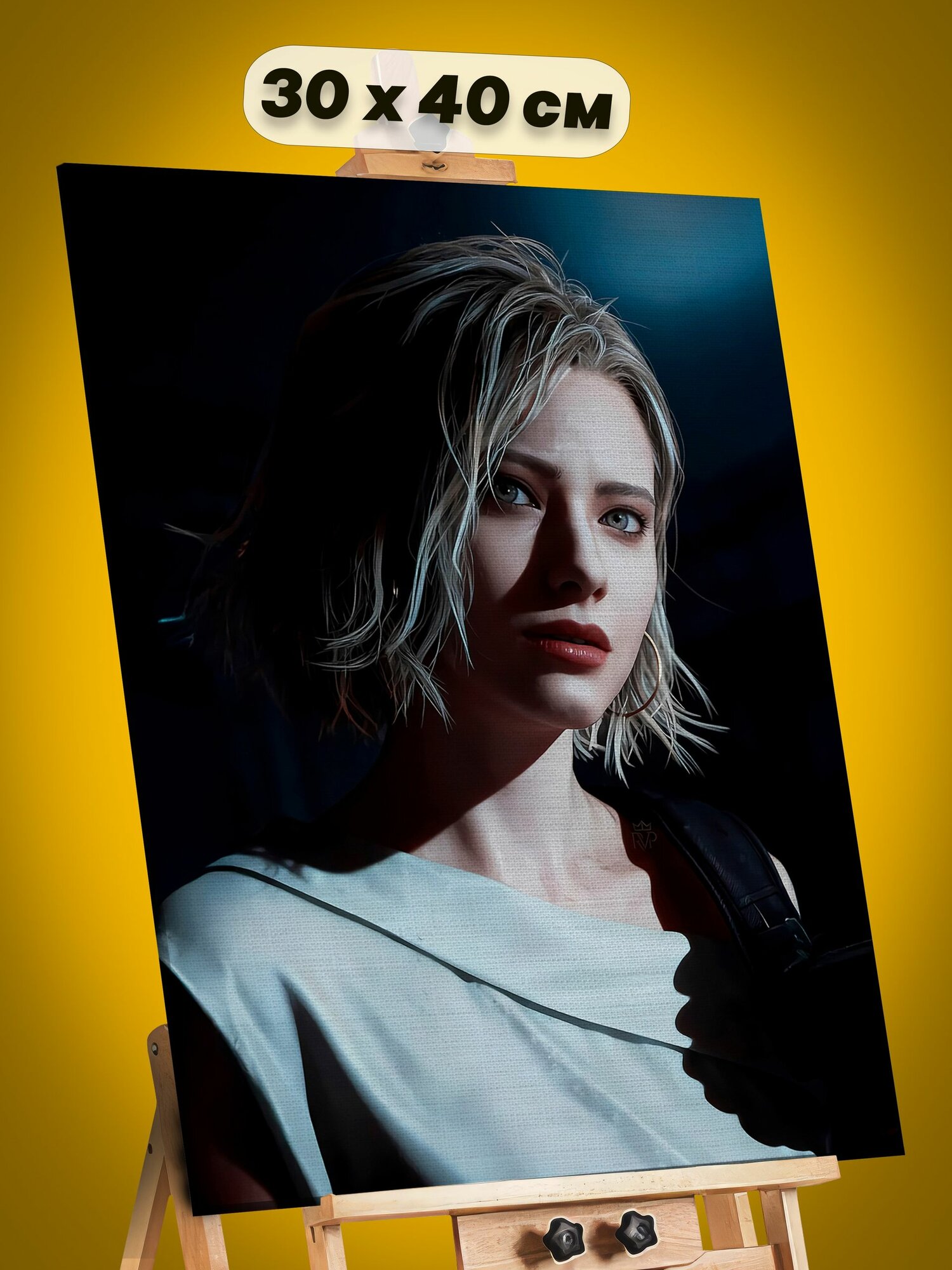 Картина на стену Resident Evil Игра Грейс Эшкрофт 30x40