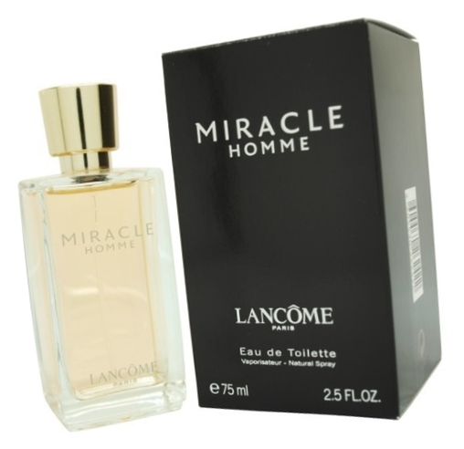 Мужская туалетная вода Lancome Miracle Homme 75 мл - Ланком Миракл Хом аромат мужской