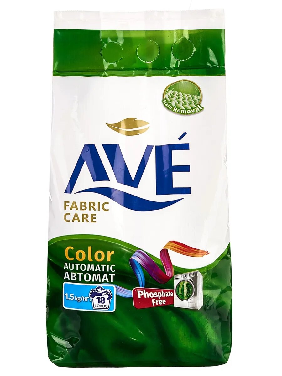 Cтиральный порошок для цветного белья AVE Color Автомат 1,5кг