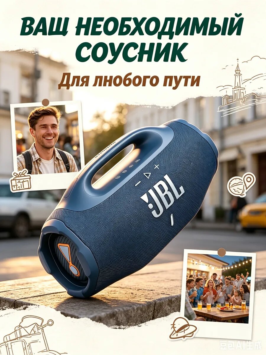 Беспроводная акустическая колонка BOOMBOX 4,1.4,1