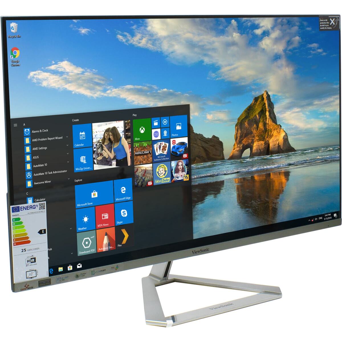 31.5" ЖК монитор Viewsonic VX3276-2K-MHD-2 (LCD, 2560x1080, HDMI, DP, miniDP)