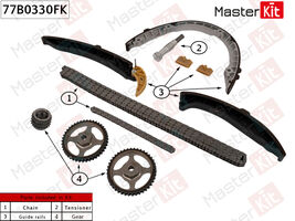 Комплект Цепи Грм Porsche M48.01 Cayenne 07-10 (MASTERKIT 77B0330FK)