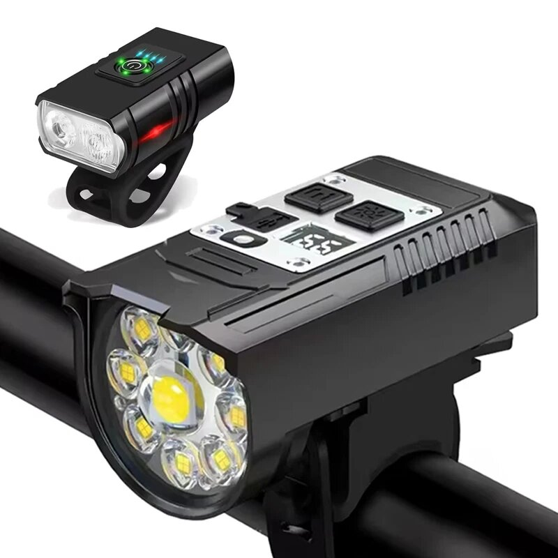 Велофонарь Bright с 9 LED и T6 лампами