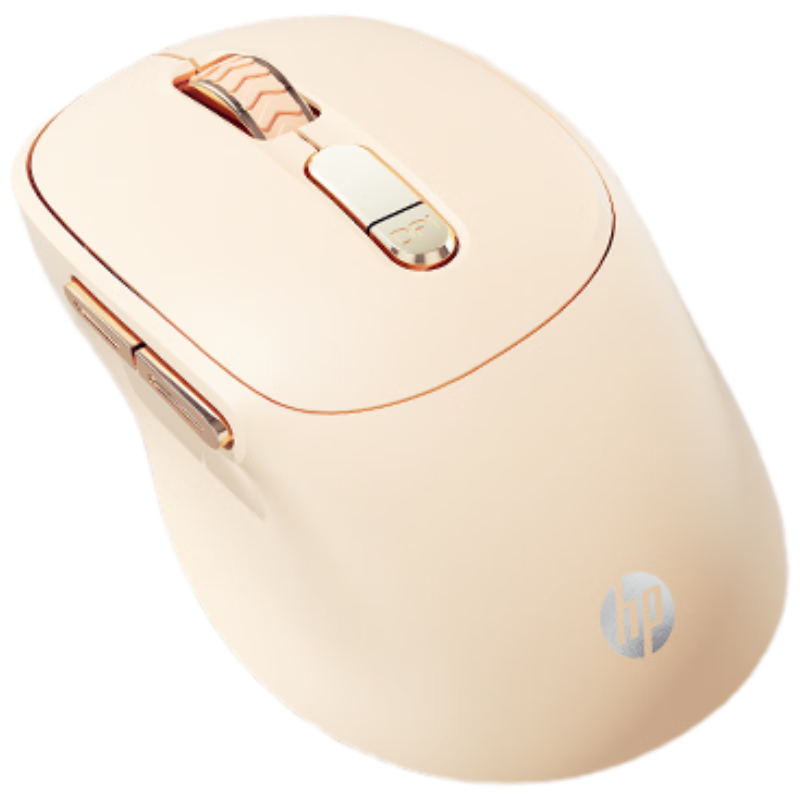 HP S1500 Pro Эргономичная тихая беспроводная мышь для офиса и игр - цвет молочного чая Цвет：Цвет молочного чая Версия
