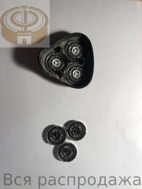 Сменные бритвенные головки PMRB-04 для бритв Polaris PMR-0411RC, 0415R, 0420R, 0421RC, 0613RC. , серые. 3 шт.