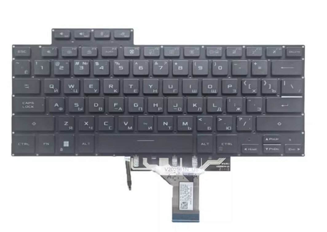 Клавиатура для ноутбука ASUS ROG Zephyrus G13 с двойной раскладкой, 95% новая, оригинальная, для аксессуаров ноутбуков