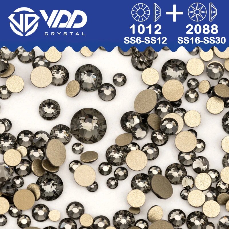 Стразы VDD стеклянные смешанный размер SS6-SS30