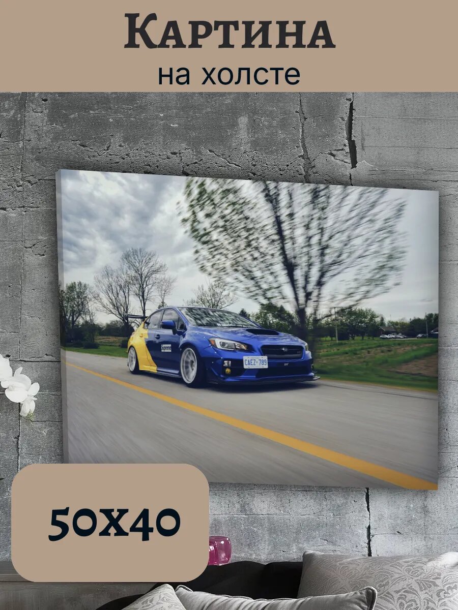 Картина Постер Субару Subaru JDM 40x50 impreza WRX STI