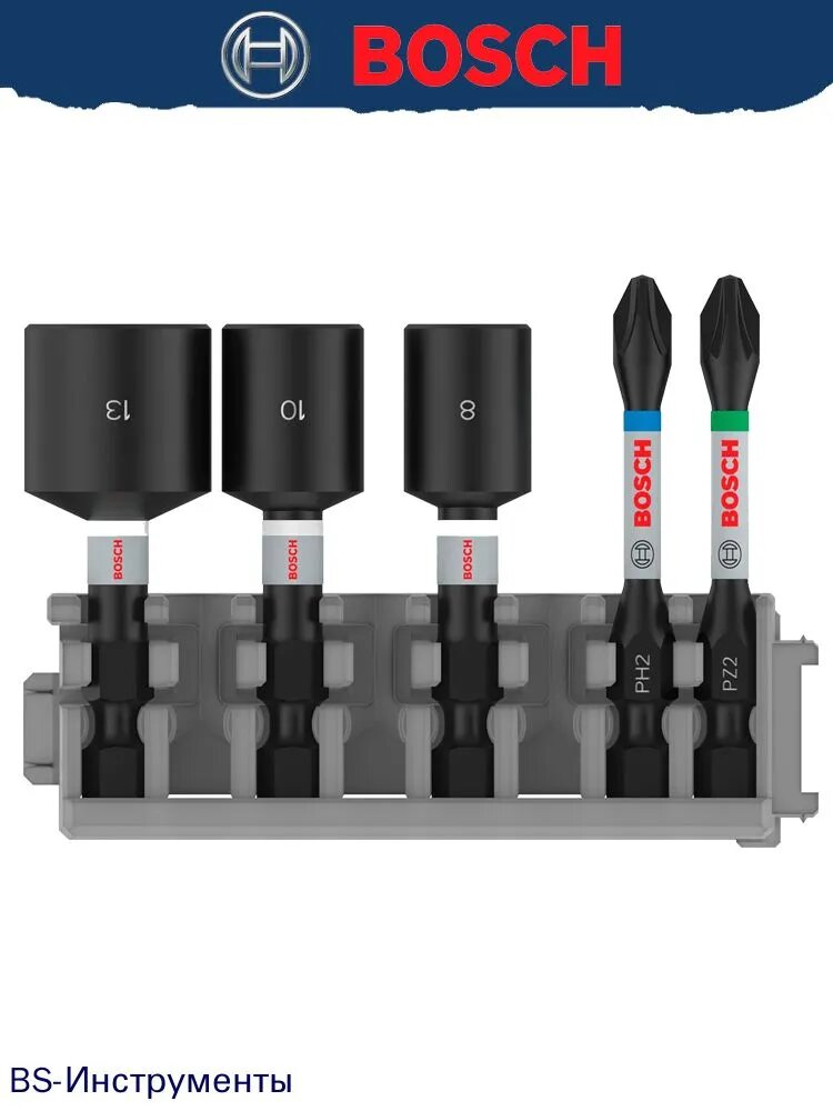 BOSCH 2608522350 PRO Ударная отвертка Набор бит и головок Торцевой ключ 5 шт. PZ/PH 55 мм Насадки для инструментов