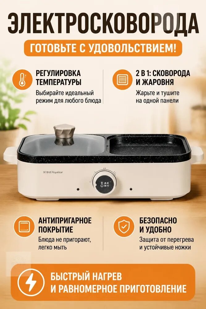 Электросковорода, многофункциональный, для дома, из пластика на заказ