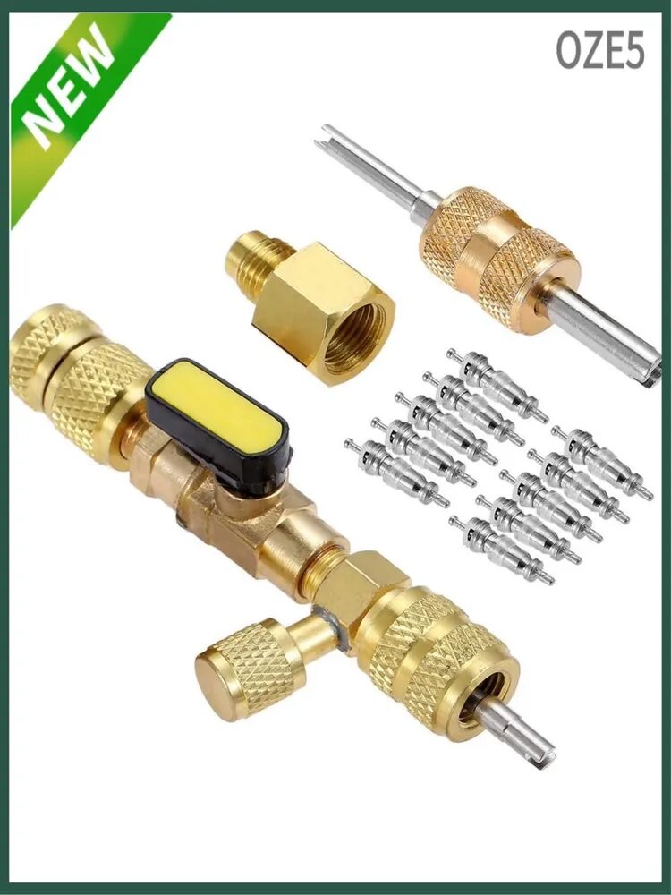 R410A Инструмент совместим с снятия сердечника клапана R22 портом SAE 1/4 и 5/16 двойного размера системы отопления, вентиляции кондиционирования воздуха R404A R407C R134A R12 R32