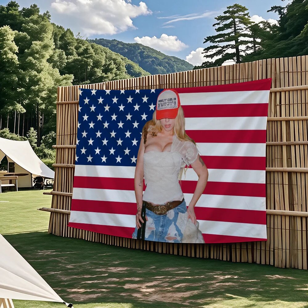Флаг Slayyyter «Worst Girl In America» QZ152x244CM, 1