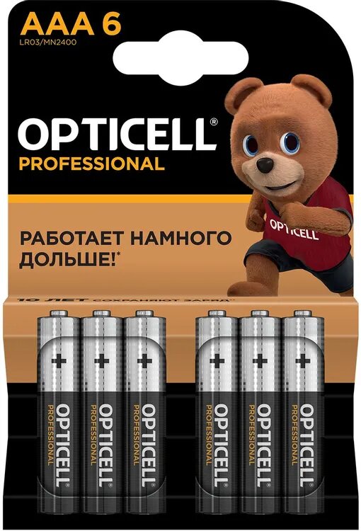 AAA Батарейка OPTICELL Professional LR03, 6 шт