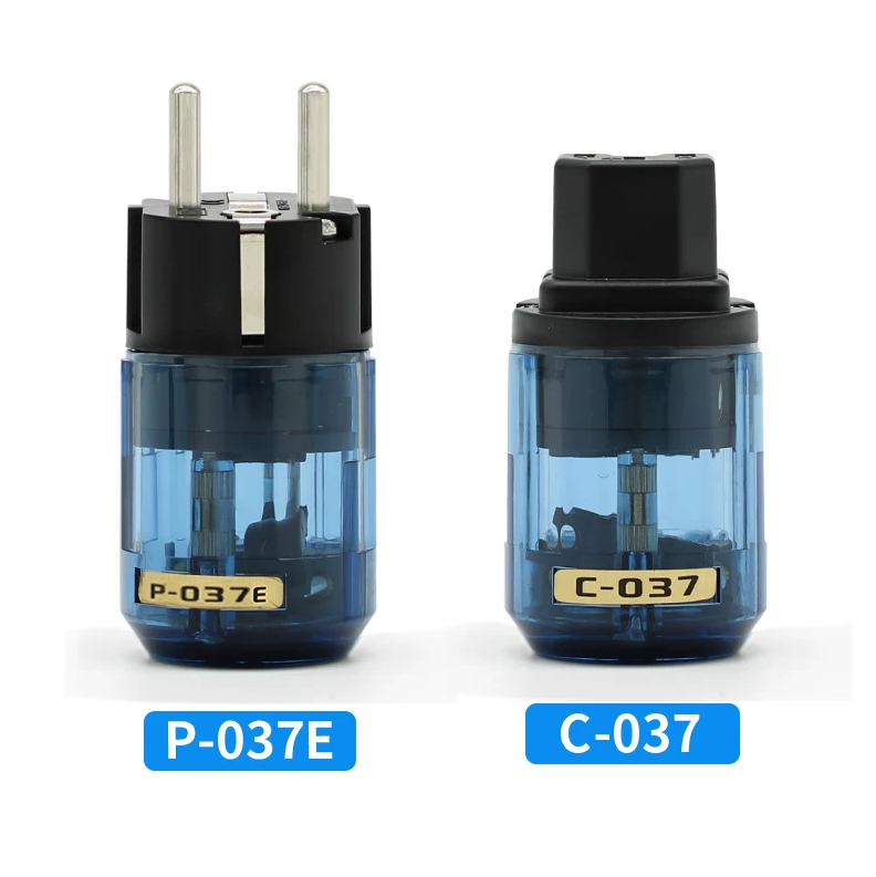 HIFI C-037 P-037E Европа ЕС штекер питания с родиевым покрытием IEC аудио разъем мама-папа аудио
