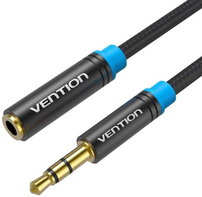 Vention VAB-B06-B200-M Кабель-удлинитель Vention аудио Jack 3,5 mm M/Jack 3,5 mm F - 2м Тканевая оплетка