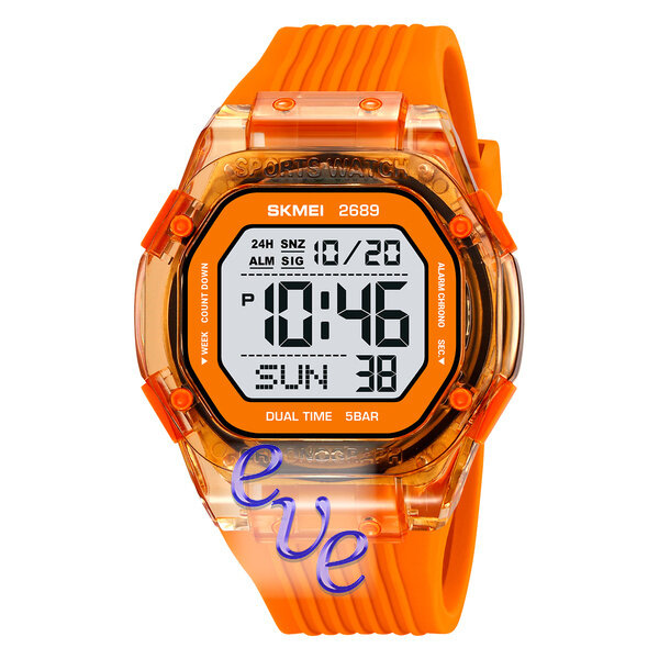 Наручные часы Skmei 2689OG orange-transparent