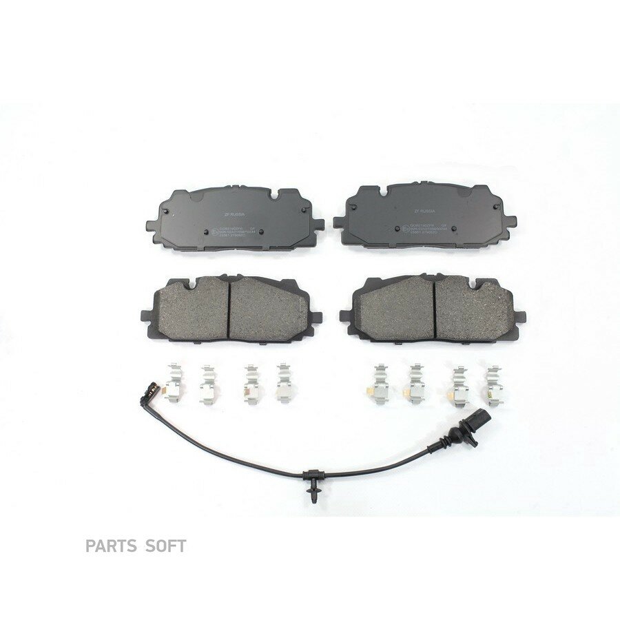 Колодки тормозные Audi Q7 (4M) 15-; VW Touareg (CR7) 17- передние \ GDB2190 ZFR ZF RUSSIA GDB2190ZFR | цена за 1 шт
