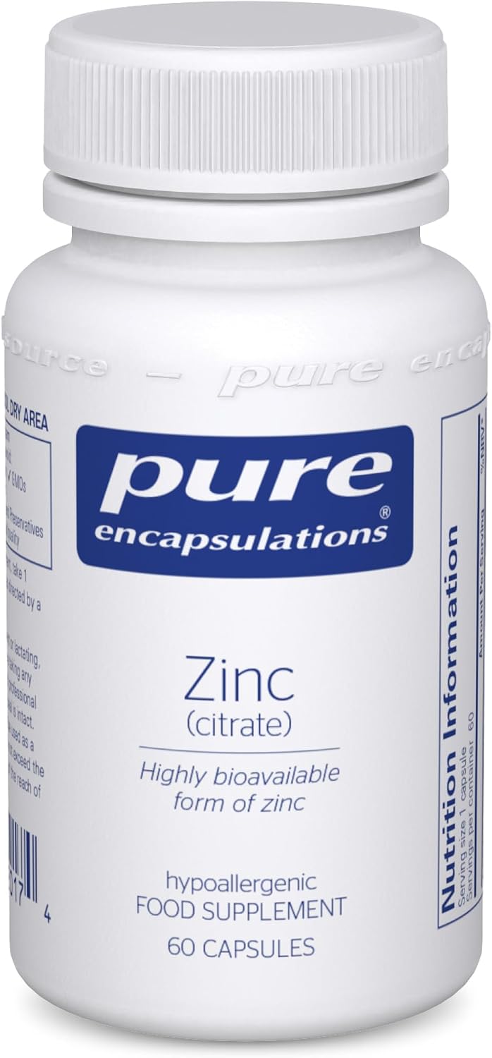 Цинк (цитрат) от Pure Encapsulations: повседневная поддержка для здоровья