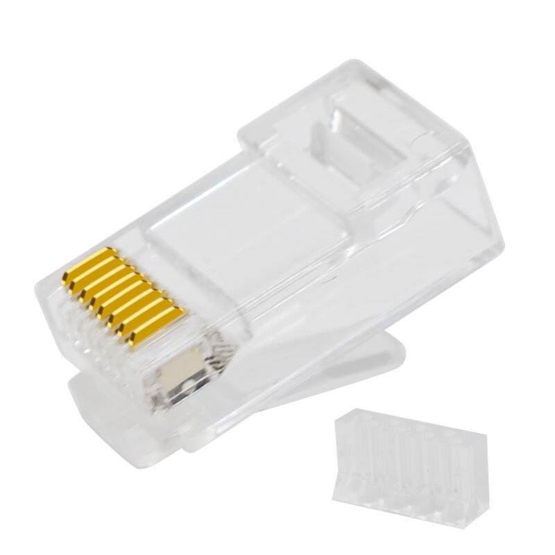 LIJIA LJ-S623 Cat6 двухкомпонентный кристаллический головка гигабитный сетевой кабель RJ45 без экранирования золотое