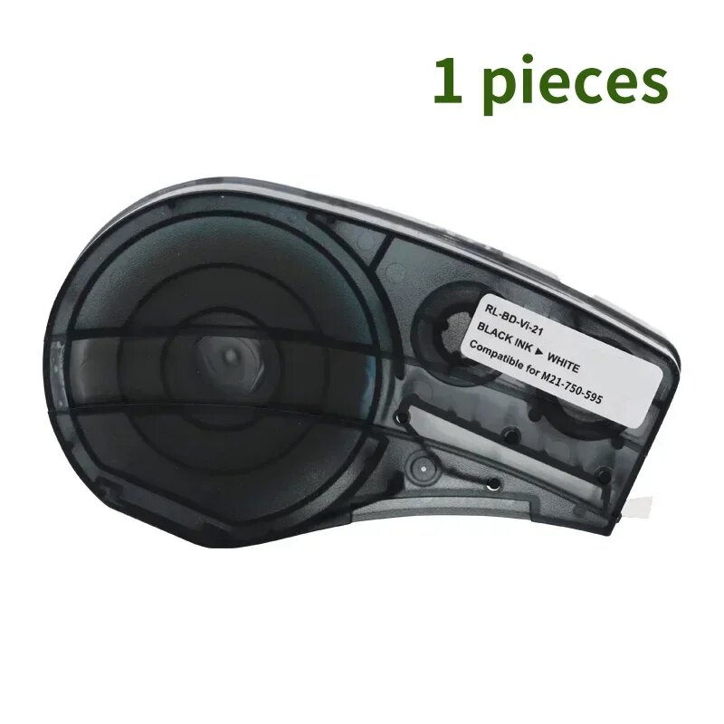 Лента для этикеток XiongCai для Brady-BMP21-PLUS BMP21-LAB черная на белом 1pcs M21-375-423