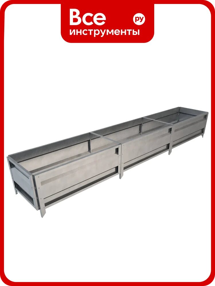 Сборная грядка Delta-Park GU 0.5х3 м, серебристая 30011_GU503Zn