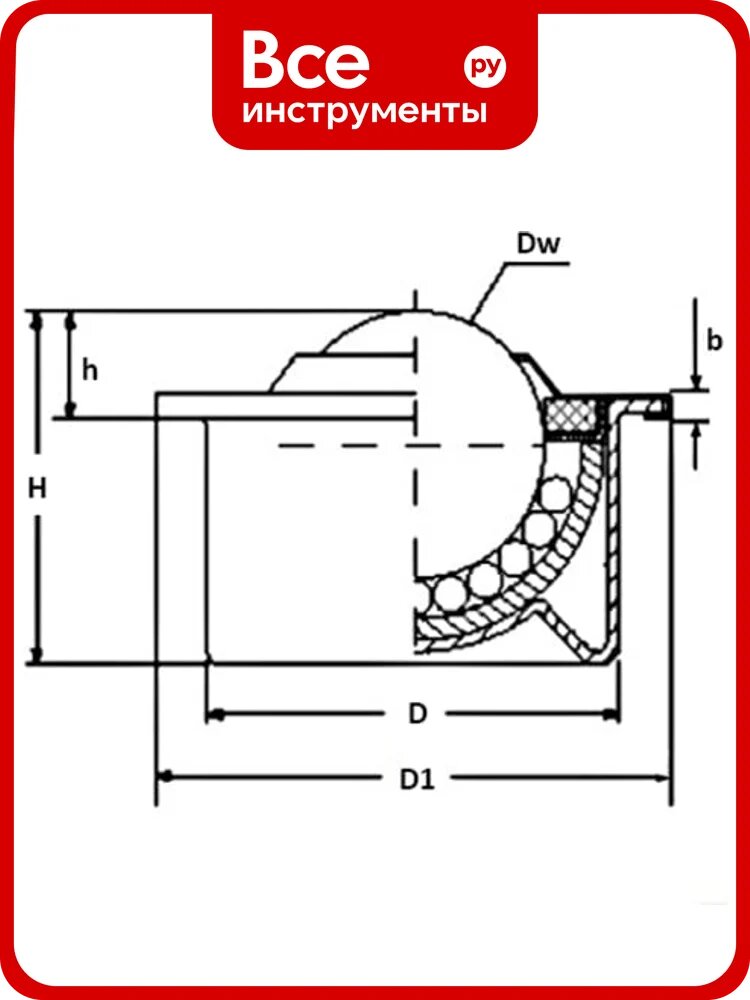 Шариковая опора ISKRA CY22H PL