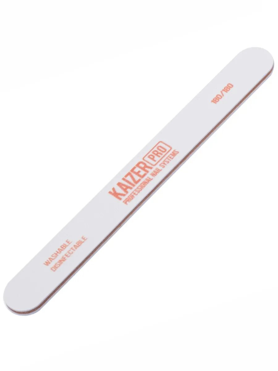 Пилка для ногтей прямая Kaizer 180/180 грит, 180 мм