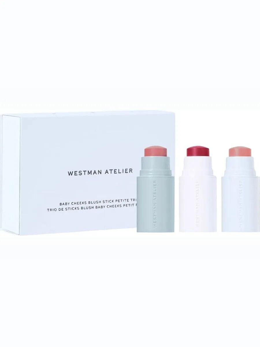 Набор кремовых румян в мини формате Westman Atelier Baby Cheeks Blush Petite Trio