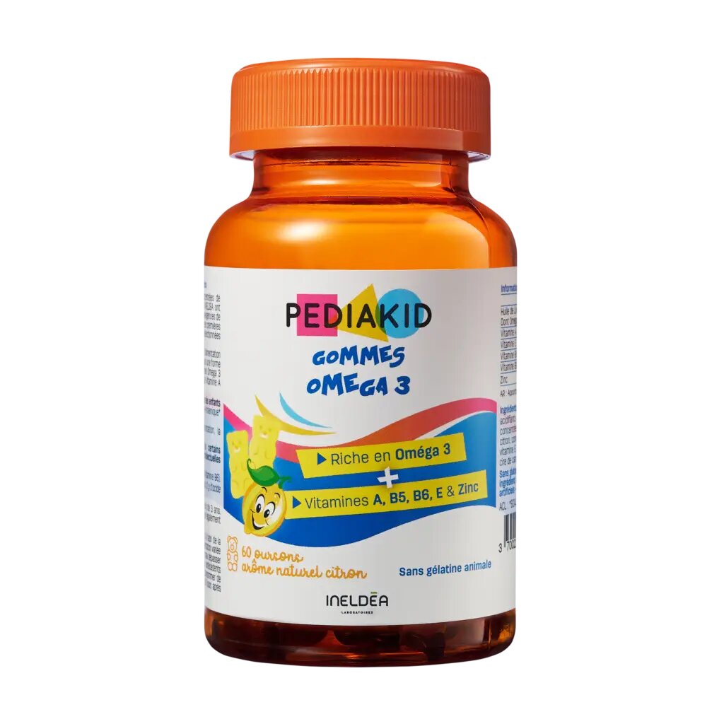 Pediakid Льняное масло с витаминами Омега 3/Gommes Omega 3 пастилки массой 2,3 г 60 шт